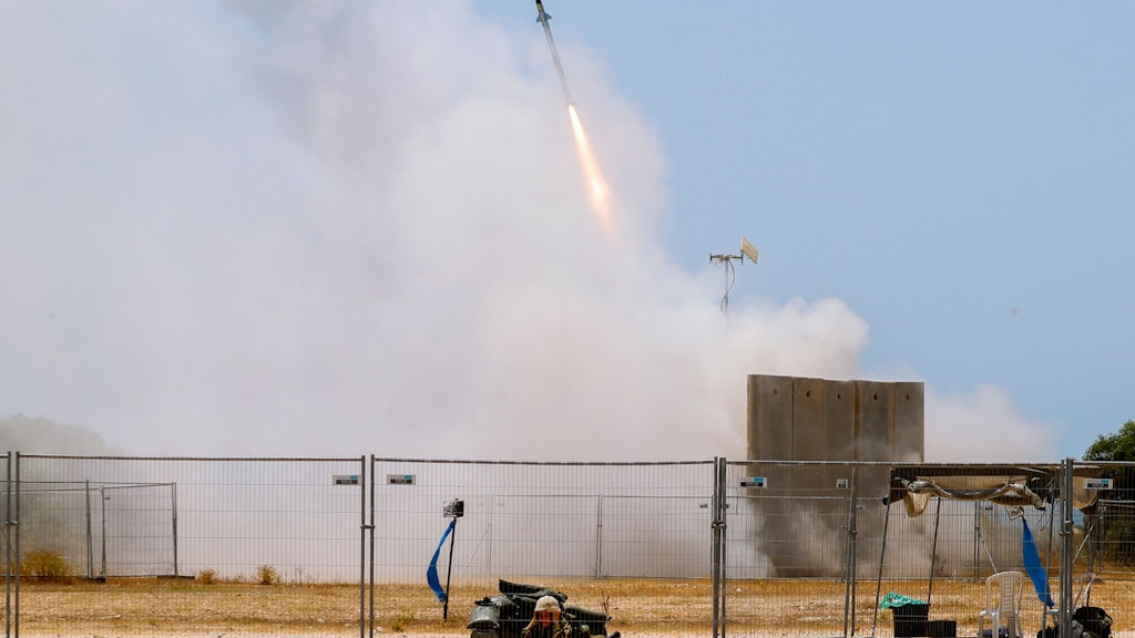 Vermutlich aus dem Gazastreifen: Israel fängt Rakete ab
